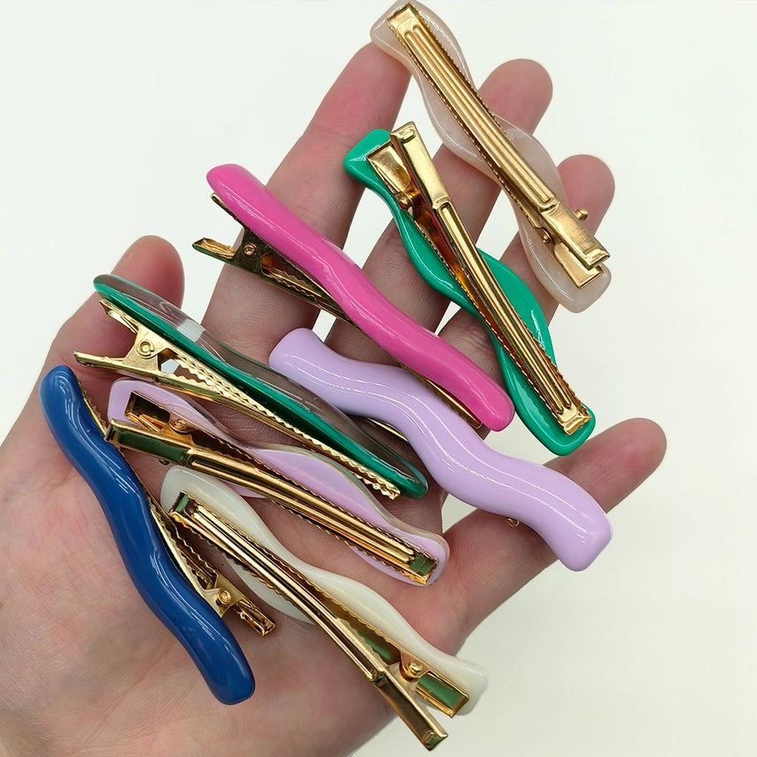 Candy Color Acrylic Wave Hair Clip | Jolley's Corner
