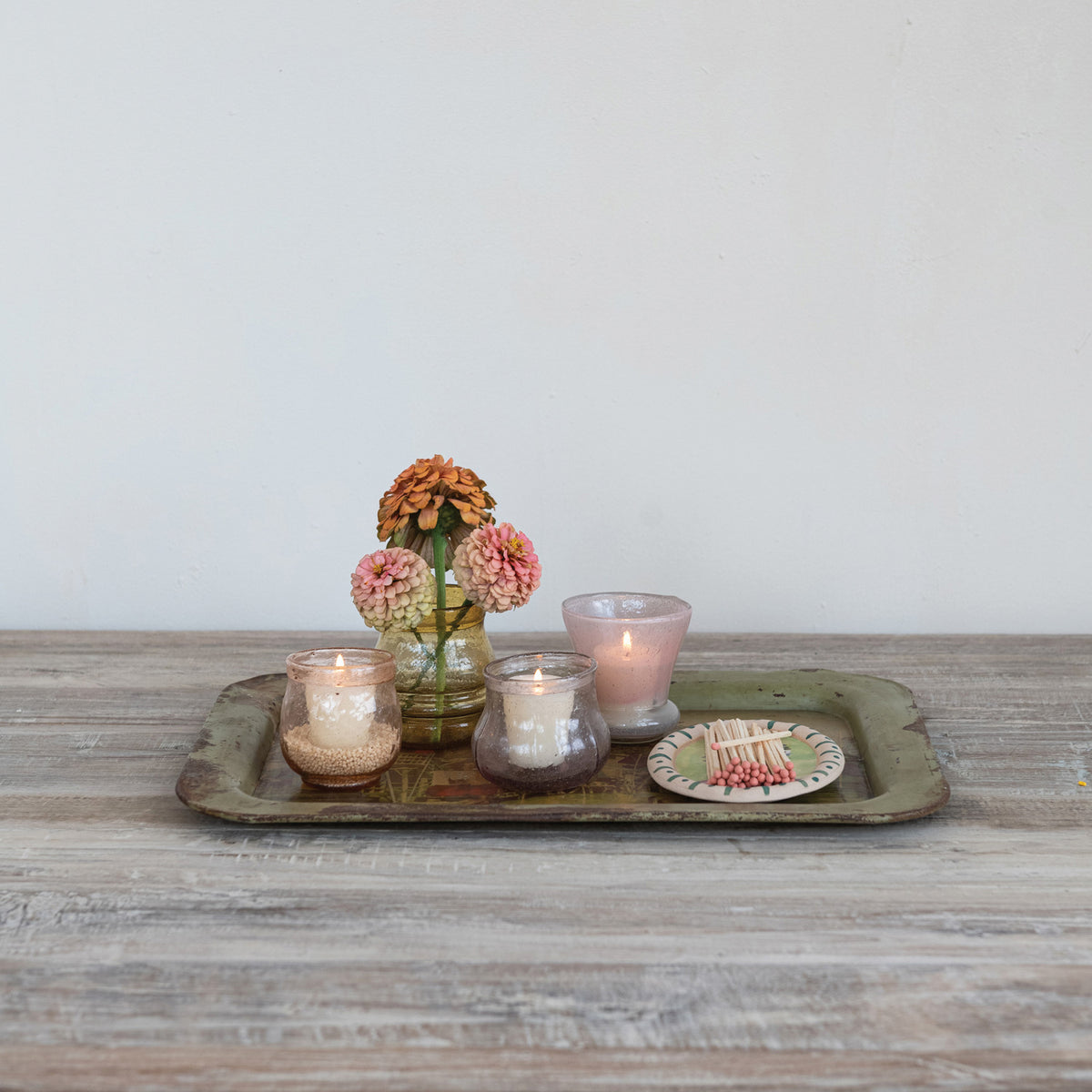 Seeded Glass Votive Holder | Jolley's Corner