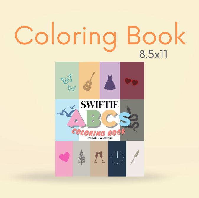 Swiftie ABCs Coloring Book | Jolley's Corner