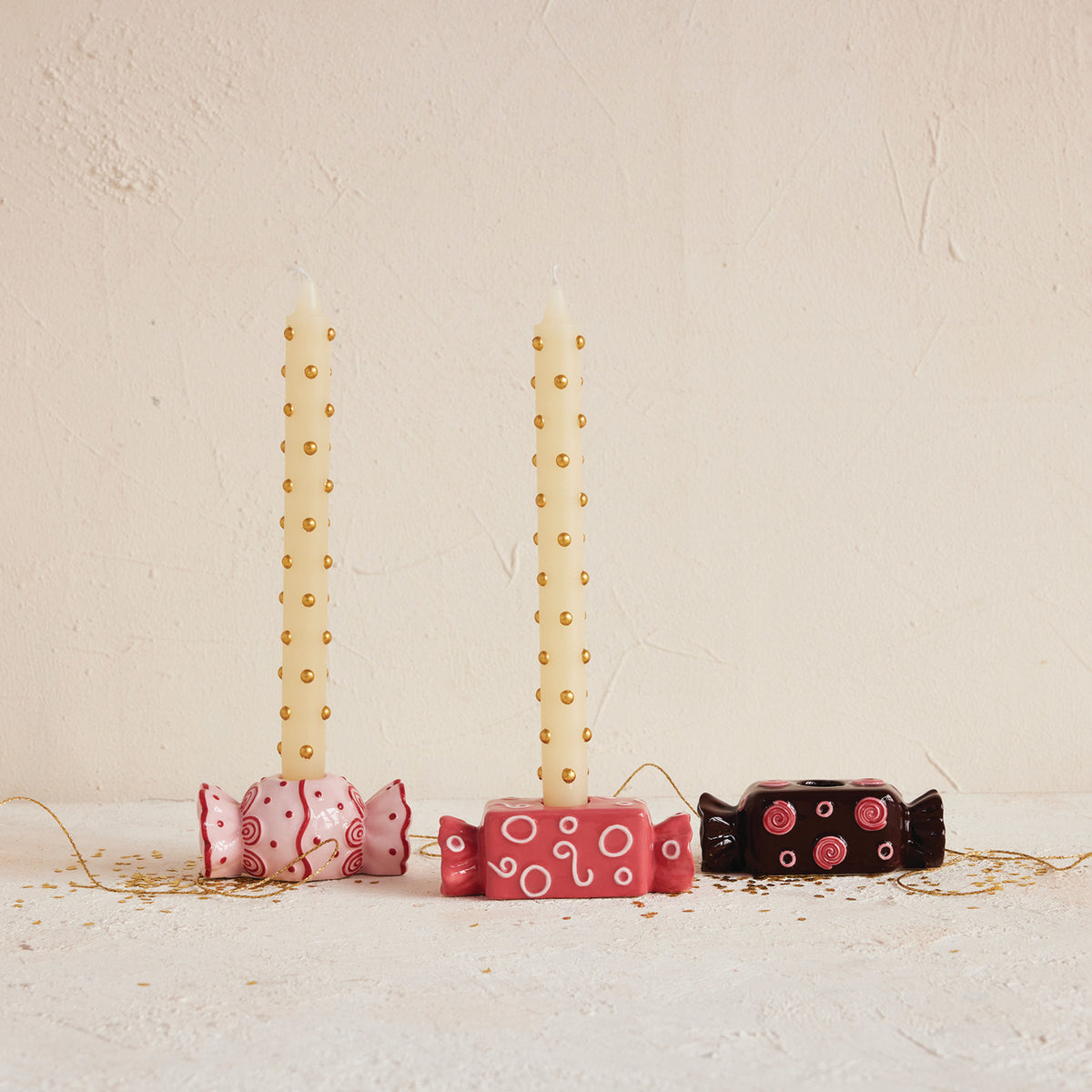 Ceramic Candy Taper Holder | Jolley's Corner